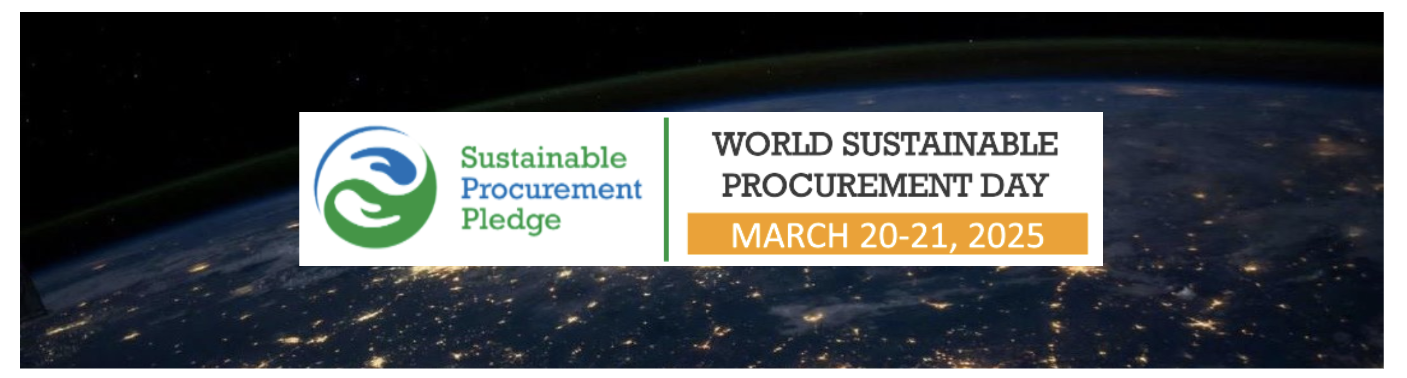 World Sustainable Procurement Day - The Sustainable Procurement Pledge