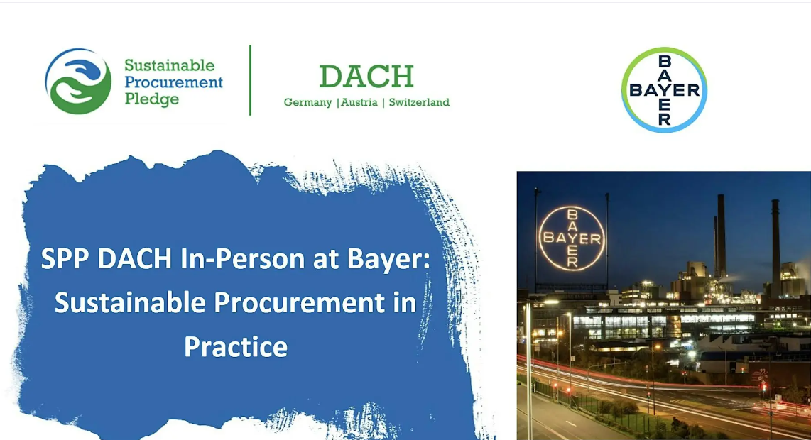 SPP DACH | In-Person Event at Bayer: Sustainable Procurement in ...